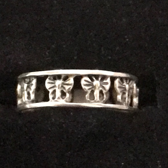 Jewelry | Vintage Sterling Silver Butterfly Ring Bands | Poshmark